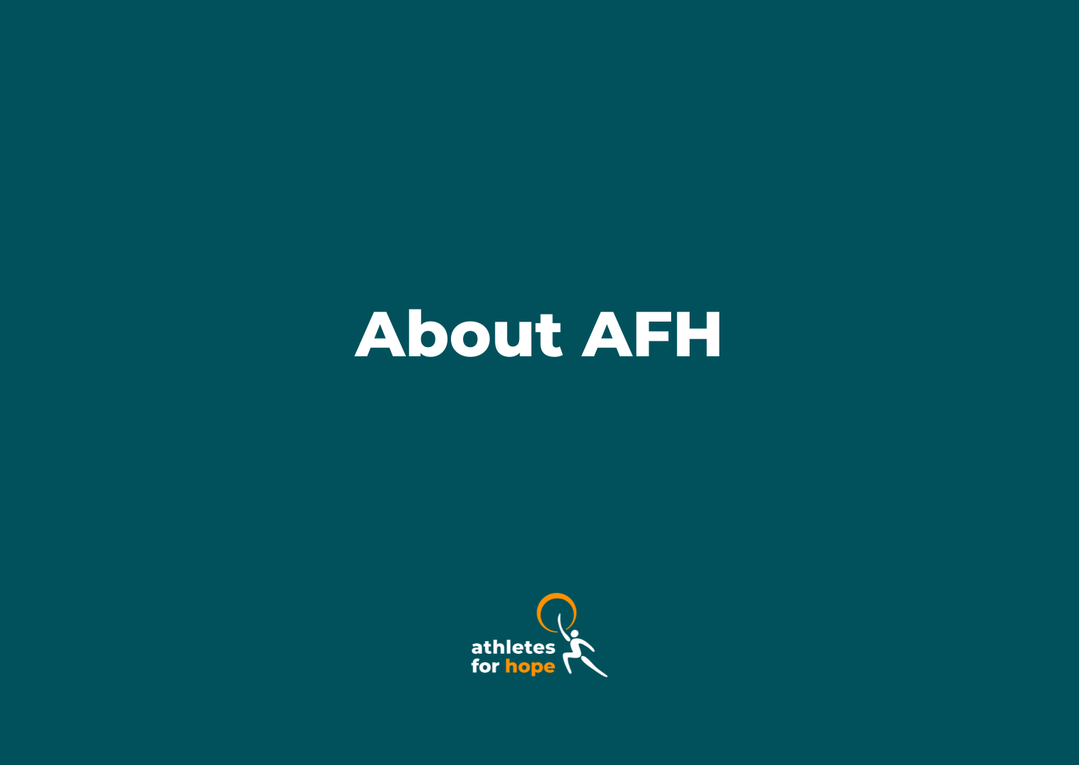 About Athletes for Hope - AFH Q&A