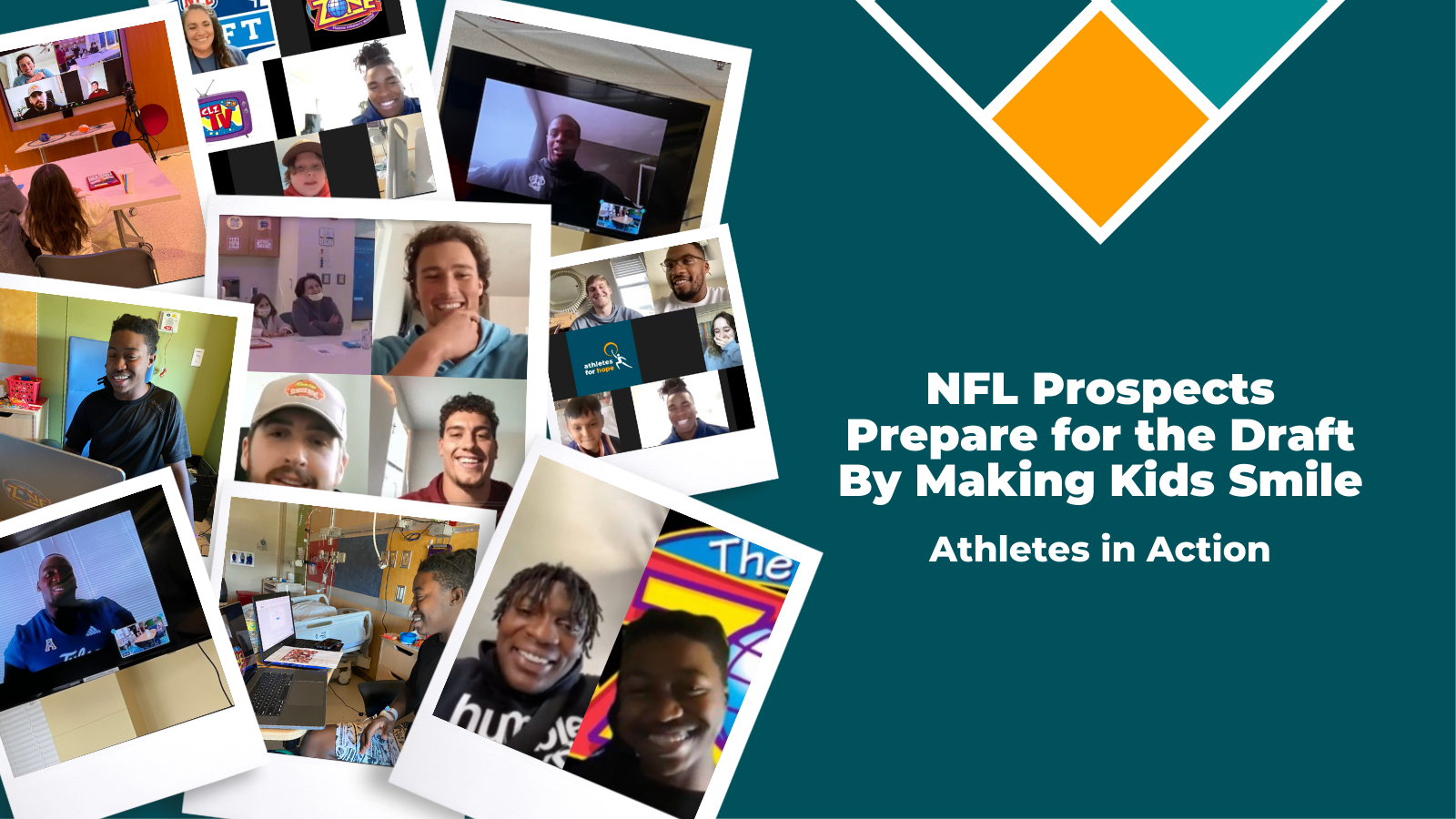 NFL Prospects Prepare for the Draft By Making Kids Smile