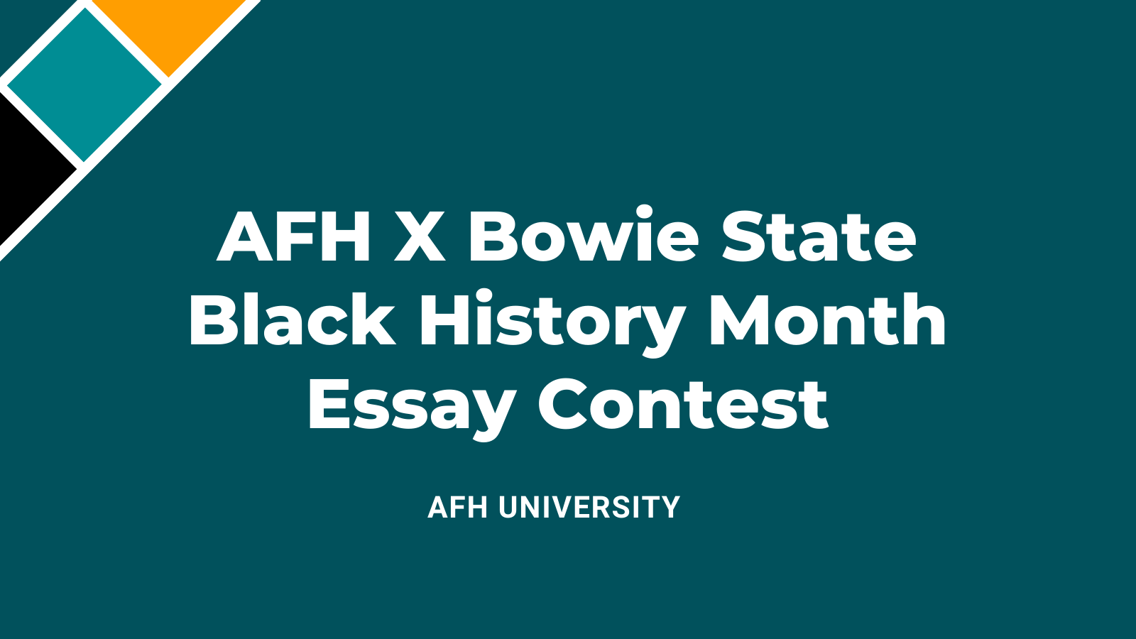 Black History Month Essay Contest - Athletes for Hope