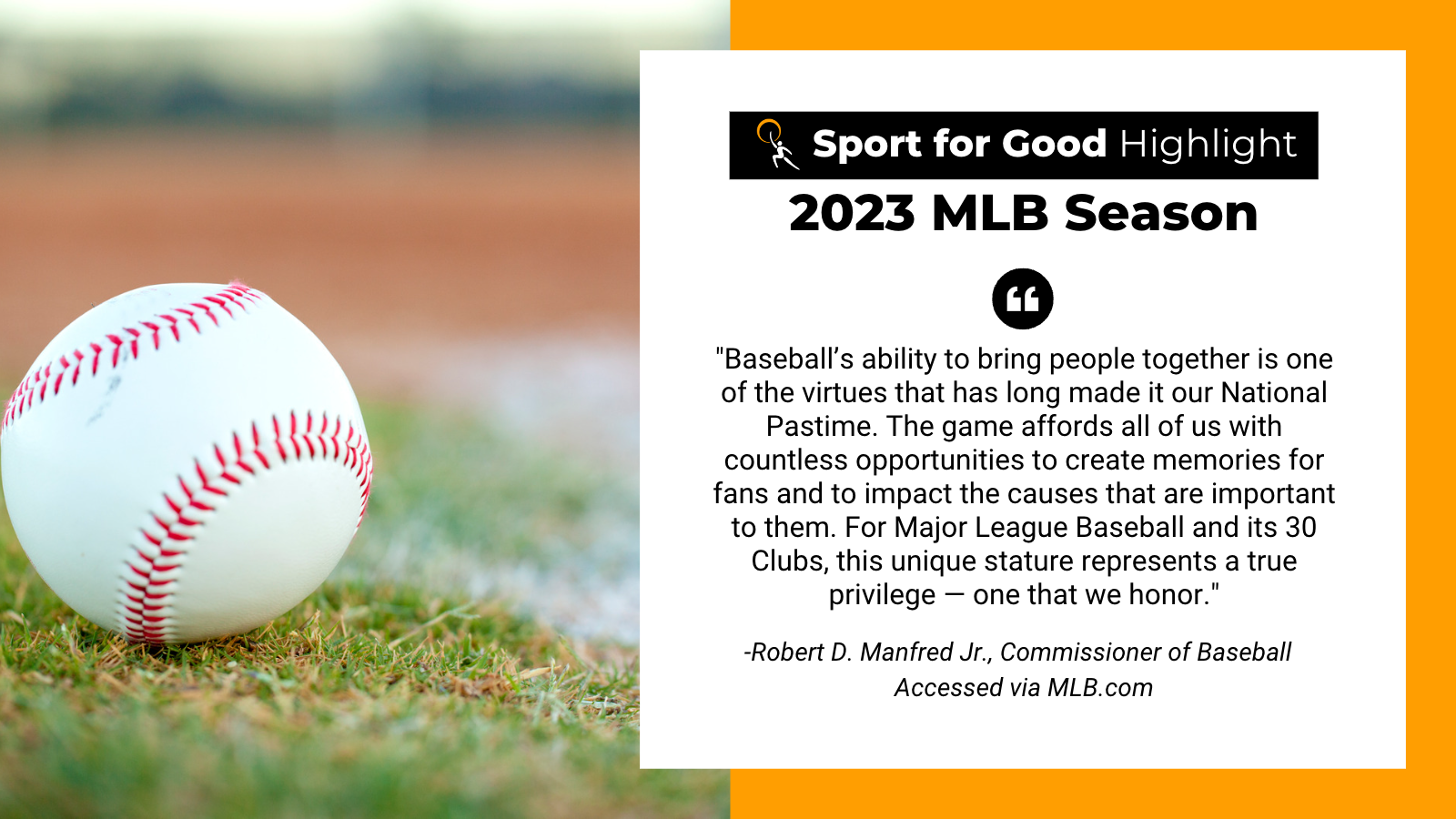 AFH Sport for Good Highlight - 2023 MLB Season