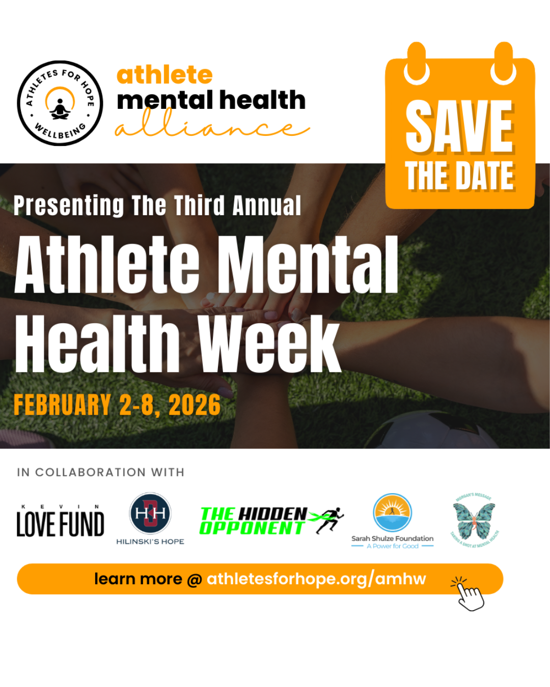 Athlete Mental Health Week 2026 Sign Up - Athletes for Hope