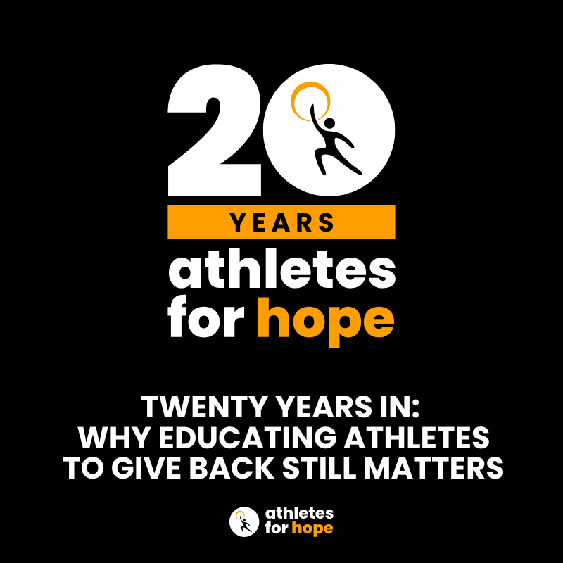Twenty Years In: Why Educating Athletes to Give Back Still Matters ...