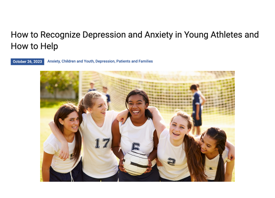 How to Recognize Depression and Anxiety in Young Athletes and How to ...
